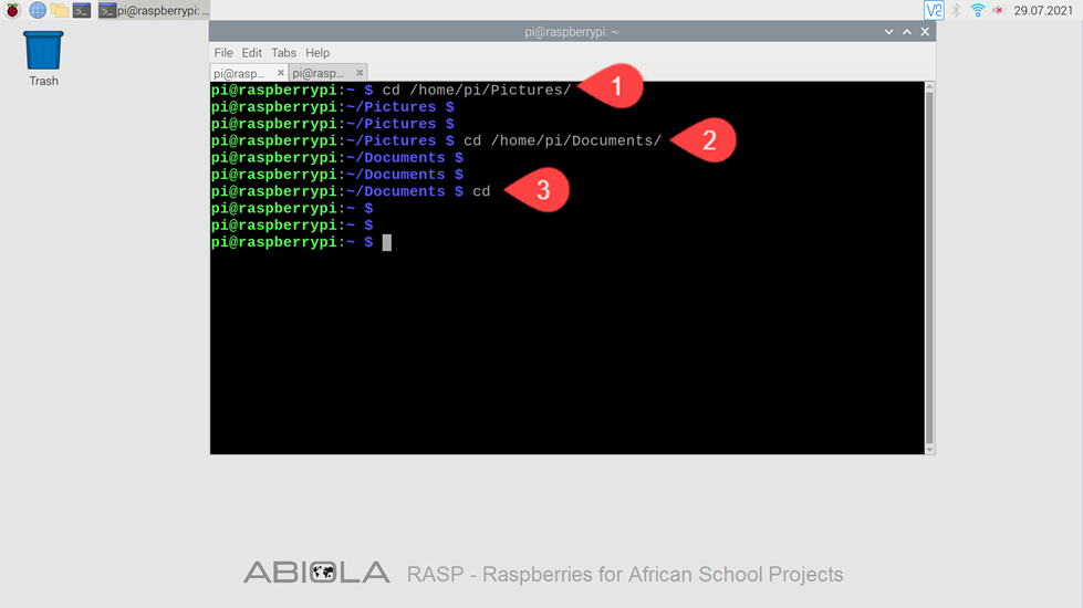 cd – Change directory | ABIOLA Academy cd – Change directory | ABIOLA Academy